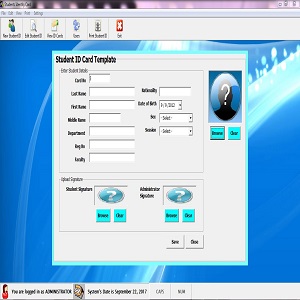 Computerized students identity card system