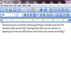 News editing system