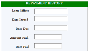 Loan management system with SMS notification