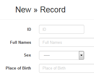 Online birth and death registration system
